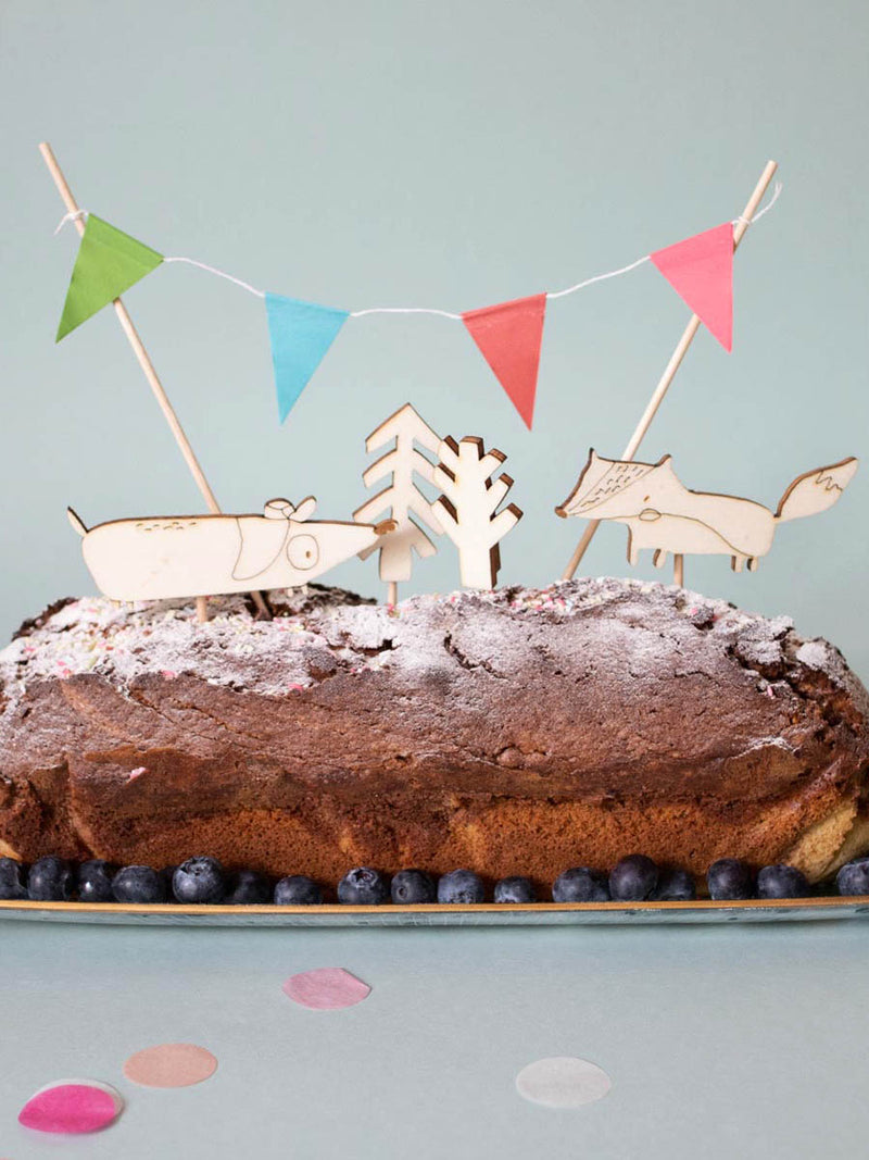 CaketopperCake Topper aus Holz für Deine Geburtstagstorte I HALFBIRD