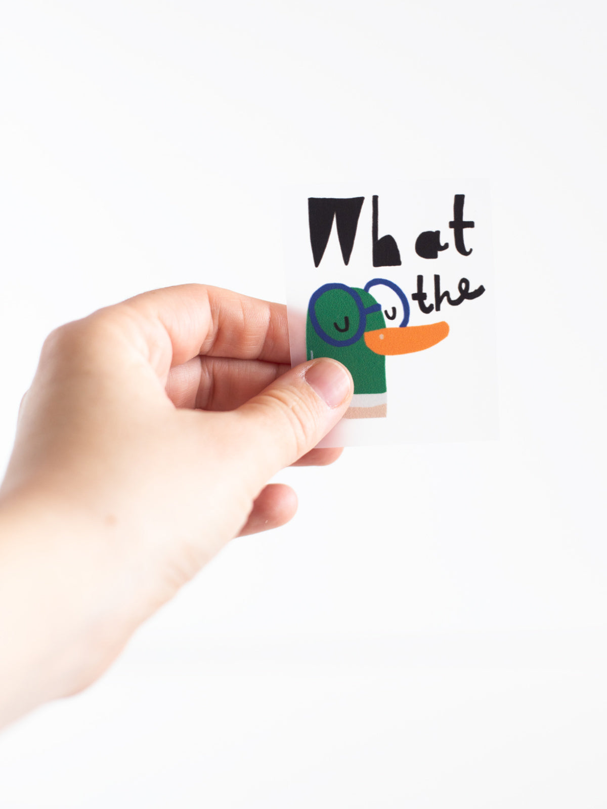 Randloses Bügelbild What the duck | HALFBIRD